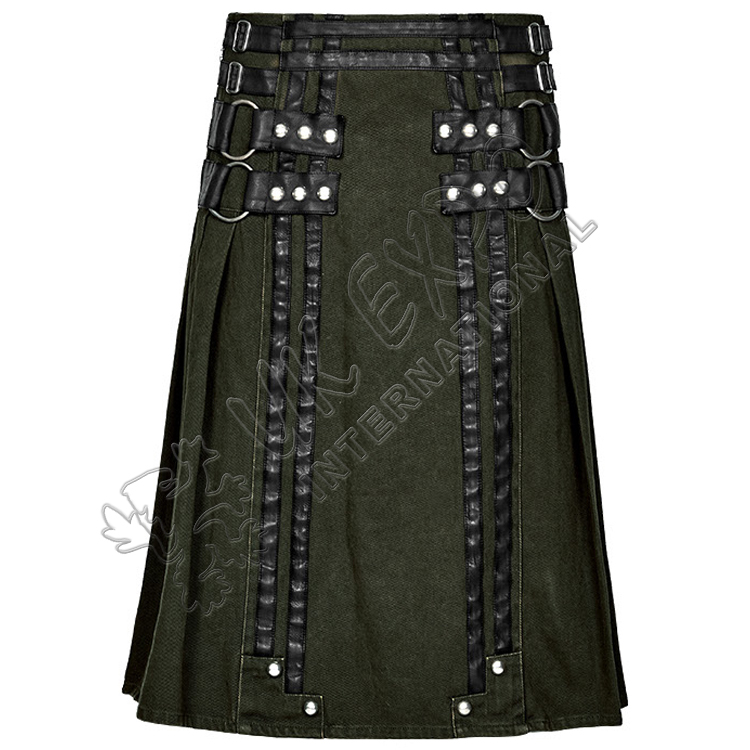 Military Green Roman Soldier Utility Kilt